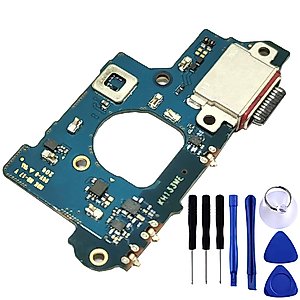 Galaxy S20 FE 5G USB Charging Port Flex Cable Replacement G781U Type C Charger Dock Board Flex Cable Connector for Samsung Galaxy S20 FE SM-G781U G781 Port Flex Cable Repair Part with Tools