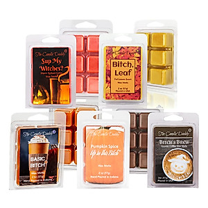 The Candle Daddy Fiercely Fall 5 Pack - 5 Amazing Autumn Wax Melts - 30 Total Cubes - 10 Total Ounces - Funny Fun Fall Aromas
