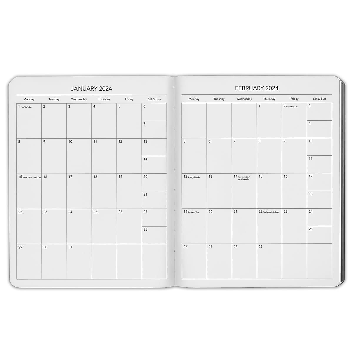 Harbor Journal Weekly Planner 2024 - Cambridge Lavender - 9"x7"