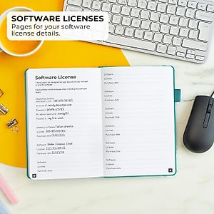 Clever Fox Password Book – Alphabetized Internet Address & Password Organizer – Computer & Website Password Keeper Notebook – Log-In Password Journal - Medium, A5, 8.3x5.8″, Hardcover (Turquoise)