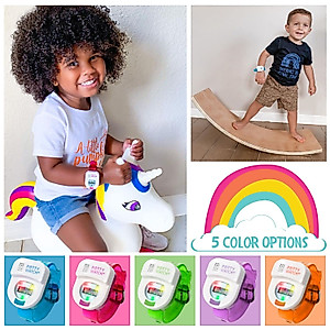 Potty Time: The Original Potty Watch | Water Resistant, Toilet Training Aid, Warranty Included. (30, 60 or 90 Min Automatic Timers Plays Music & Flashing Lights for Fun & Gentle Reminders) Pink & Blue