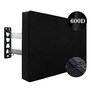 Indeed BUY Outdoor TV Cover 55" - 58" - with Bottom Cover - 600D Waterproof TV Cover and Weatherproof Dust-Proof Material,Protect Your LED, LCD, Plasma TV Screens