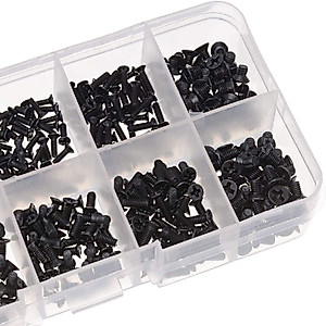 500Pcs/set M2 M2.5 M3 KM Screw Flat Head Screws for Laptop Notebook Screws Set Kit for Computer Small Screw SCRW-128460