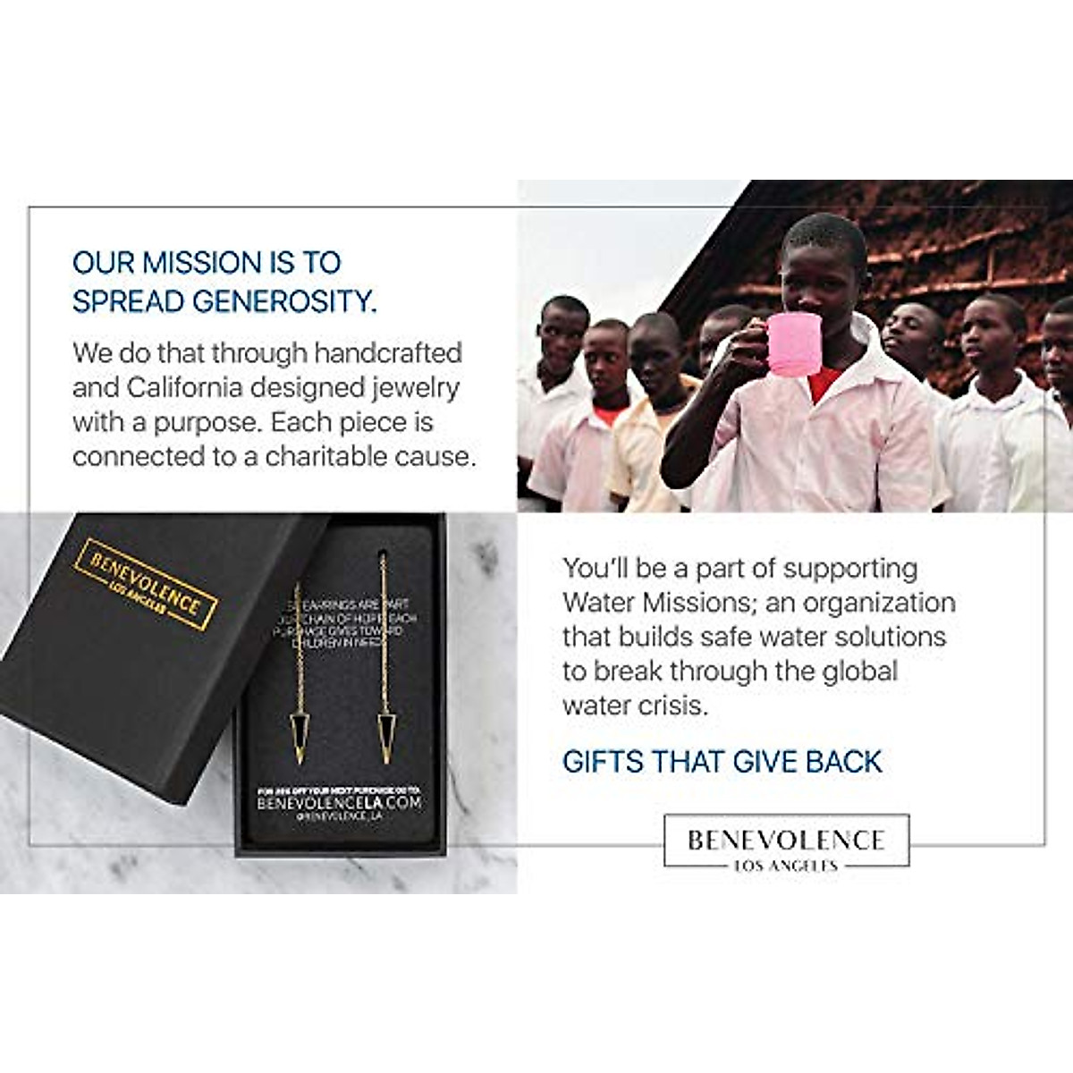 Benevolence LA Dagger Threader Triangle Earrings, 14k Gold Threader Earring, Dangle Drop Long Chain Earring for Women, Gifts for Mom, Nickel Free Thread Earrings, Onyx Dagger