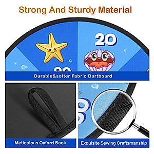 Toddler Toys Dart Board, Kids Games for Indoor Outdoor Sport Play, Safe Dart Board for Kids with 9 Sticky Balls, Best Gift Idea for Boys Girls Ages 3 Year Old and Up, Toddler Activity(14 Inches)