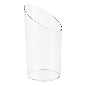 Restaurantware 3 Ounce Shot Glasses 100 Round Incline Cups - With Clear Finish Disposable Plastic Shot Glasses For Serving Samples At Wedding Banquets And Catered Events