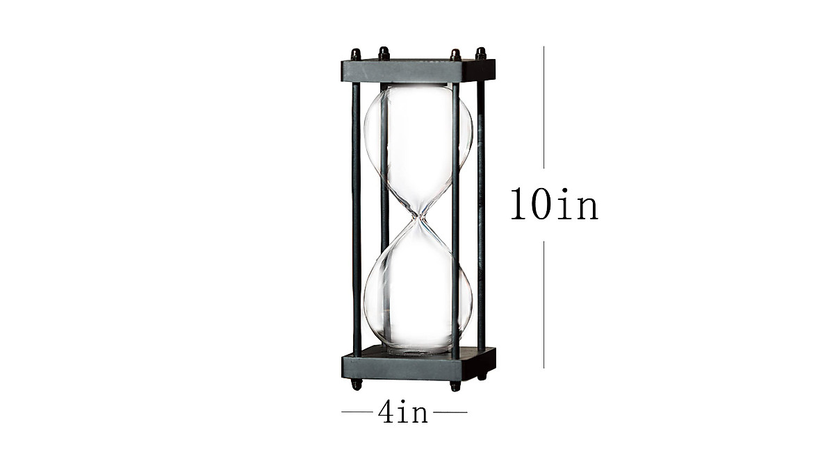 Large Fillable Hourglass Timer, Decorative Empty Hourglass, Wooden ...