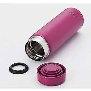 Tiger Water Bottle 300ml Stainless Mini Bottle Sahara Mug Lightweight MUJURYOKU Passion Pink MMP-G031-PA