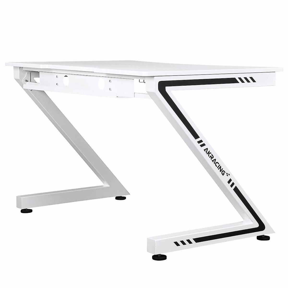 AKRacing Sierra Gaming Desk Large White Surface, Sturdy Metal Frame, Cable Management, and XL Gaming Mousepad Included, (AK-Sierra)