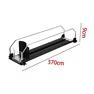 Qianly Drink Organizer Pusher Can Replenishment Tool Beverage Tray Water Self Pushing Dispenser Holder for Vending Machine Refrigerator Fittings, 360-370mm