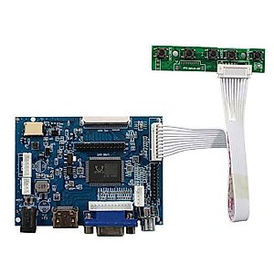 VSDISPLAY HD-MI+VGA+2AV LCD Controller Board Work for 6.5" 7" 8" 9" 800x480 LCD Screen AT065TN14 AT070TN90 AT070TN92 AT070TN93 EJ070NA-03A AT080TN64 AT090TN10 AT090TN12