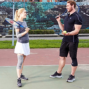 Vital Salveo Knee Compression Sleeve Swelling Recovery Knee Brace S-Support Pain Relief for Men and Women Unisex for Running Basketball Gym Workout Sports Light Grey (1PC) Small