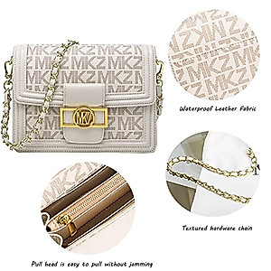 Chain Small Crossbody Purse Womens Crossbody Bag Letter Printing out of the Street，Commuter Women's Fashion Small Purse