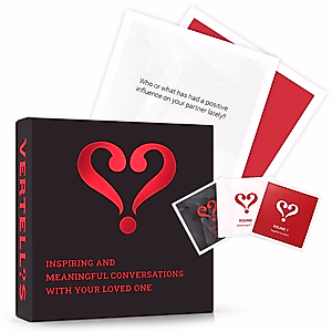 Vertellis Relationship Edition Couples Games - 2 Player Couples Card Games - Meaningful Conversation Starters Card Games for Couples - Fun Games for Couples - Romantic Couple Gifts