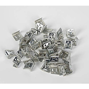 50pcs 5 Holes Thick Couch Spring Clips, Upholstery Clips for Furniture Spring Clips, Ek Clips, S Clips Zig Zag Spring Clip, Sofa Chair Spring Repair