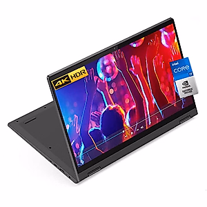 Lenovo IdeaPad Flex 5 15.6" 4K UHD IPS Touchscreen 2 in 1 Laptop (Intel i7-1165G7, NVIDIA GeForce MX450, Win 11 Pro), 16GB RAM, 1TB PCIe SSD, Type-C, Wi-Fi 6, Fingerprint, Tikbot Cloth