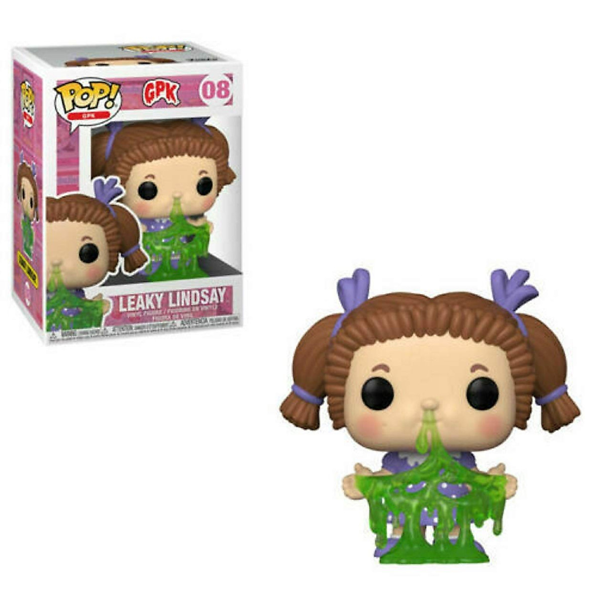 Leaky Lindsay Pop #08 Pop GPK: Garbage Pail Kids Vinyl Figure (Bundled with EcoTEK Plastic Protector to Protect Display Box)