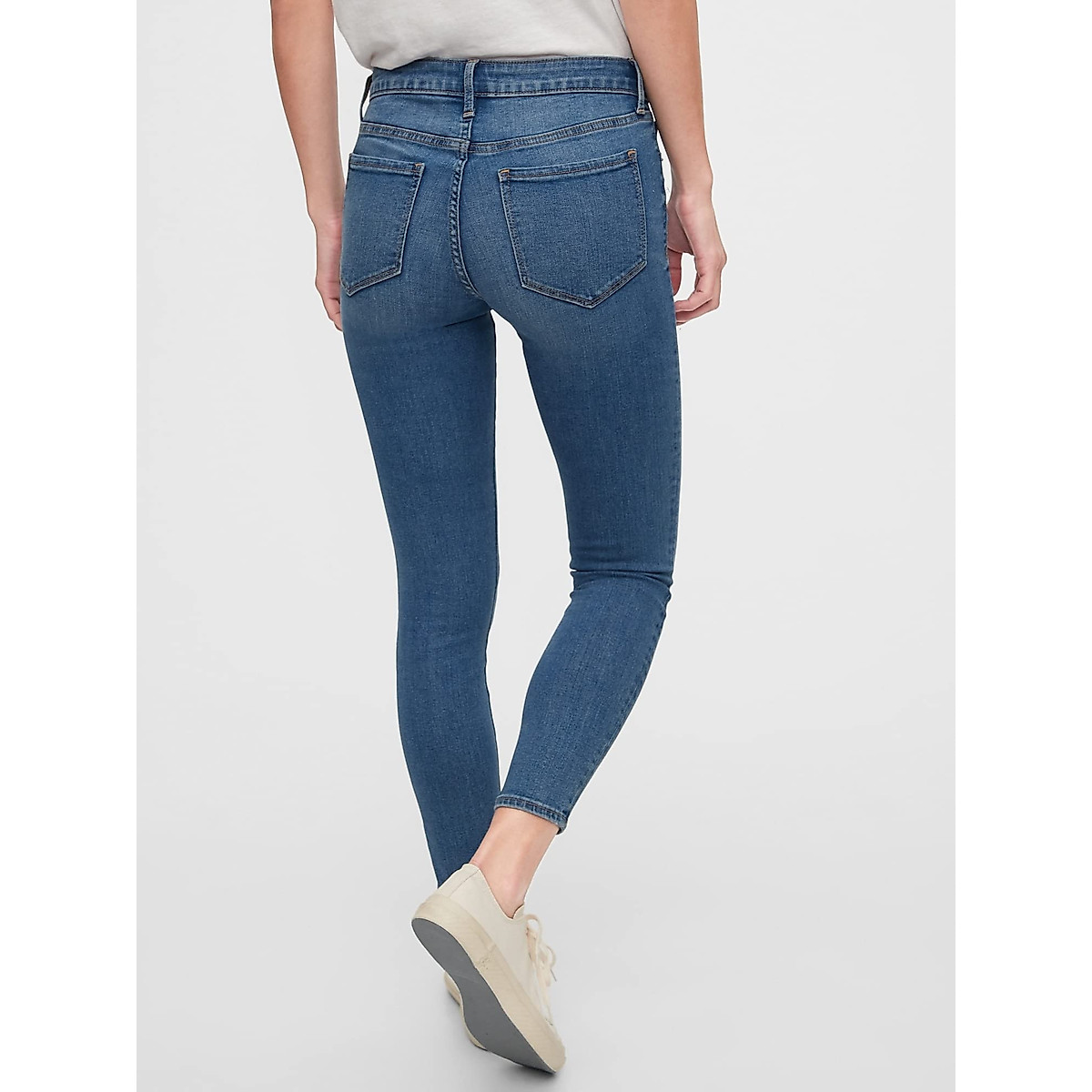 GAP Womens Mid Rise Legging Jeans, Light Brooklyn, 30 Regular US