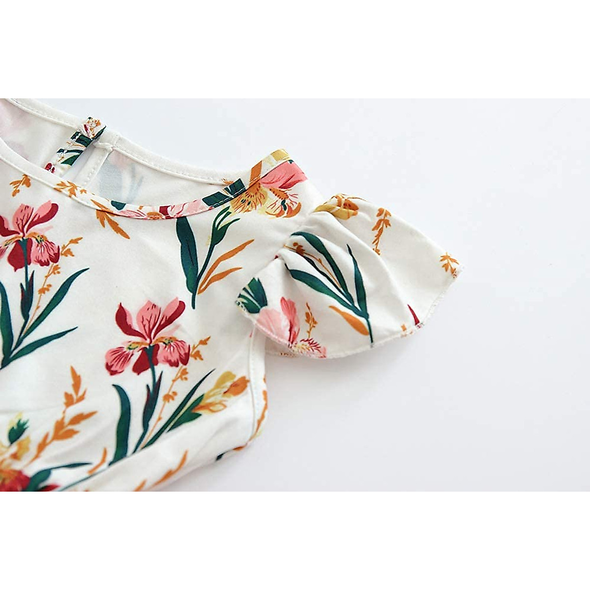 Toddler Baby Girls Tutu Dress Ruffle Sleeveless Floral Princess Dress Summer Clothes Outfits (Pink-Daffodil, 3-4T)