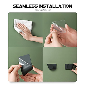 Hemoton 5 Pairs Wall Mount Pot Lid Organizers, Adjustable Pot Lid Holder Cabinet Door Organizer Pot Hangers Racks, Plastic Pan Storage Racks Holders for Kitchen, Saving Space& Free Size