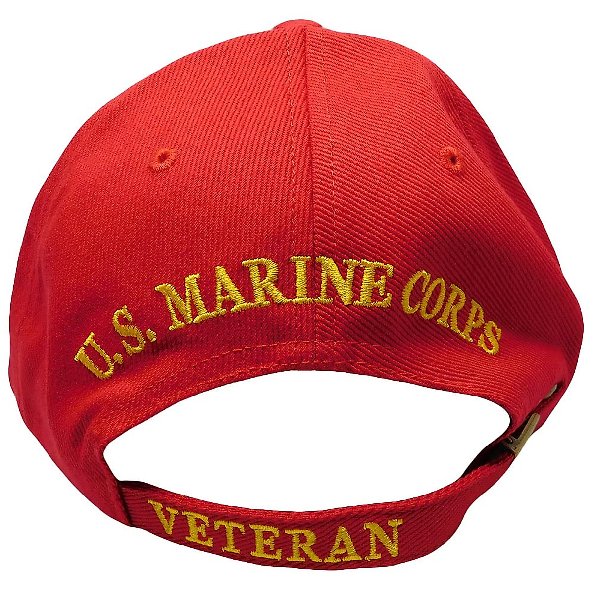 Marine Corps Veteran EGA Semper Fi Red Cotton Adjustable Embroidered Baseball Hat Cap Officially Licensed CP00313