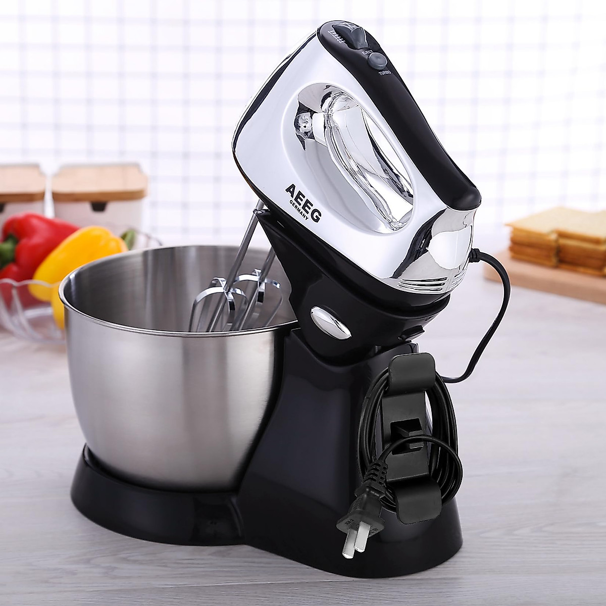 6 Pcs Cord Organizer for Appliances, Stick-on Kitchen Appliance Cord Organizer, Cable Management Cord Winder Wrapper with Adhesive, for Blender, Coffee Maker, Air Fryer, Kitchen Appliances