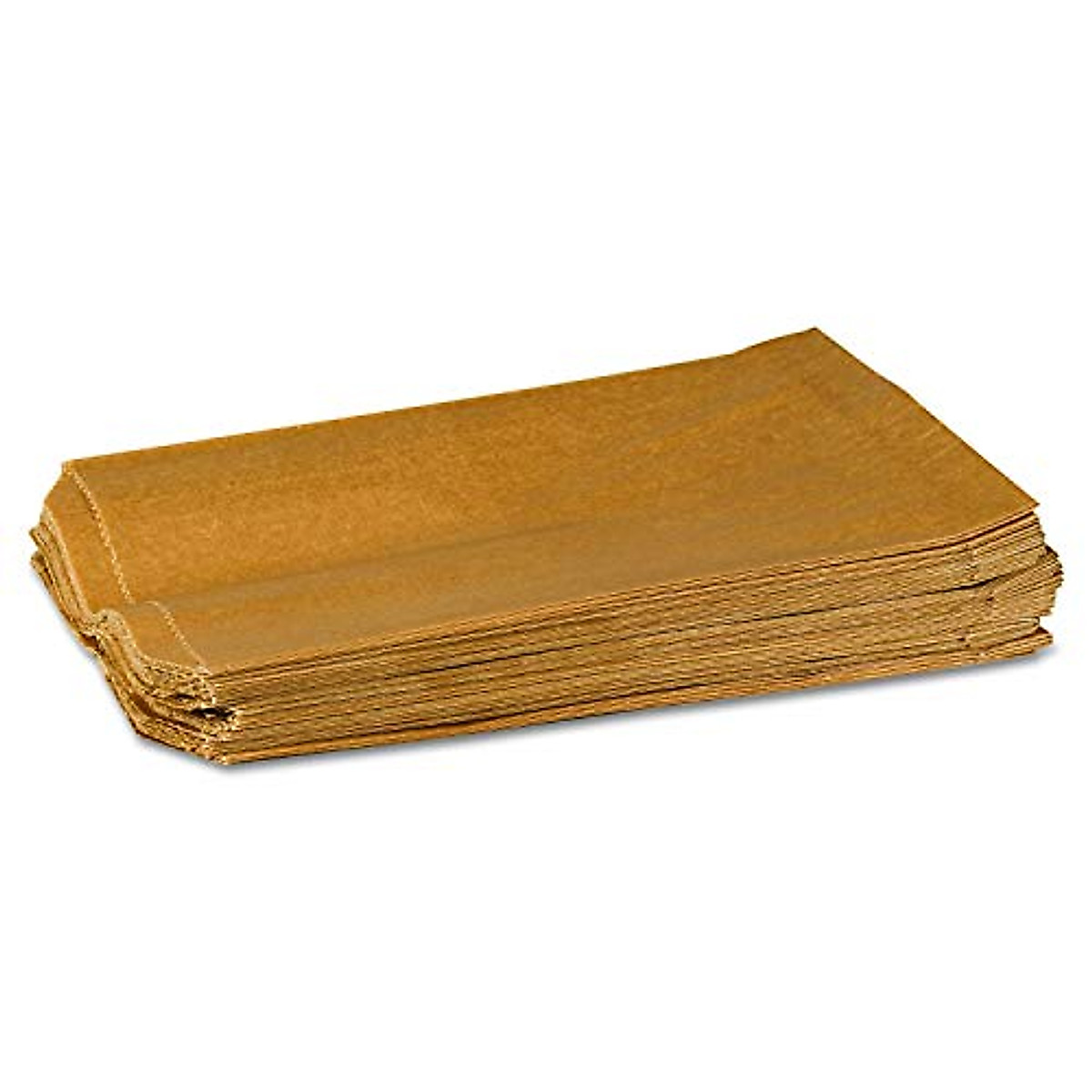 KL Waxed Kraft Feminine Hygiene Liner Bag with Gusset | 10.25" x 7.5" x 3.5" | (Case of 500) | New Pack