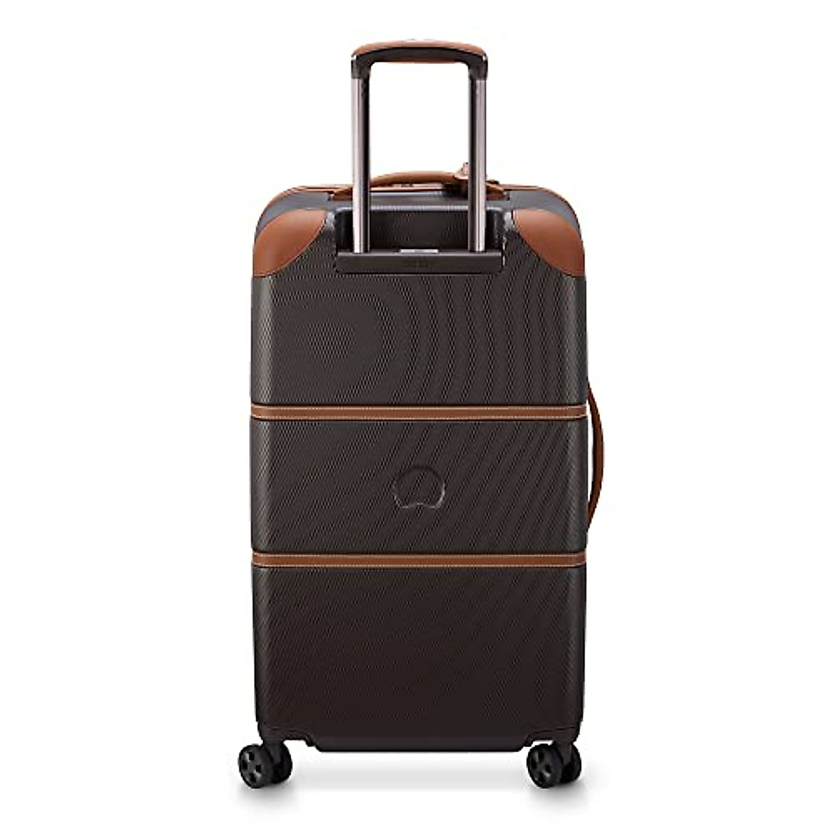DELSEY Paris Chatelet Hardside 2.0 Luggage with Spinner Wheels, Chocolate Brown, Checked-26 Inch Trunk