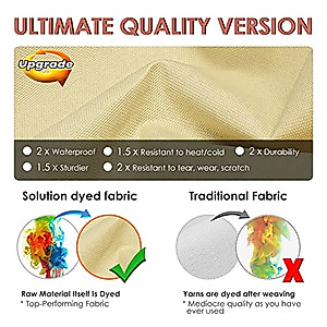 Patio Furniture Covers Waterproof Heavy Duty for Table and Chairs, Rectangular Outdoor Furniture Set Cover, Anti-Fade, Tear/Water Resistant Patio Furniture Set Covers, 110"L x 84"W x 28"H