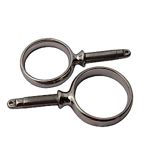 Hoffen Boat Stainless Steel Oarlock Socket Side Mount Rowlock Paddle Brackets (2 Pack)