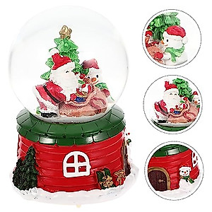 Christmas Crystal Ball Box christmas desk decoration snow globe for snow globe with music gifts Christmas music box xmas snow globes child lantern winter Glass Snow Globe