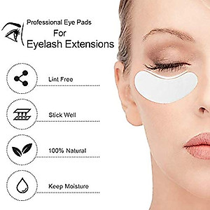 Ocim 100 Pairs Gel Pads Lash Extensions,Eye Lash Pads Hydrogel Patches for Eyelash Extension,Pink