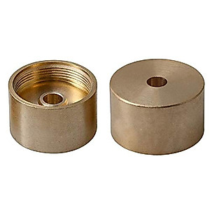 Jiayouy 9Pcs Trumpet Valve Finger Buttons Valve Cap Screw Trumpet Repair Part Golden