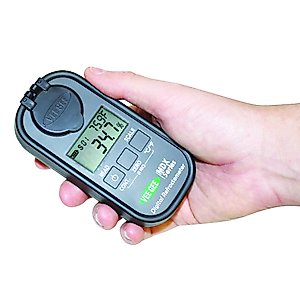Vee Gee 48101 Digital Refractometer, Mdx-101, for Brix/ND, 0.0 to 50.0%/1.3330 to 1.4200 ND Range, Grey Plastic Housing, 32 mm x 60 mm x 120 mm