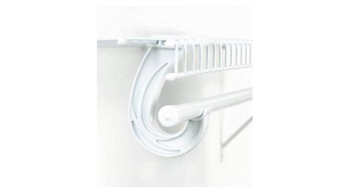 Buy SuperSlide White Closet Rod Support - Pack of 2