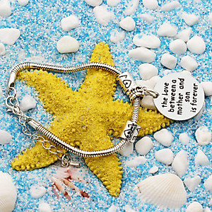 lauhonmin Mother Daughter Mother Son Grandmother Grandson Granddaughter Charm Bracelets Mom Gifts Mother's Day (Mother and Son)