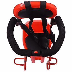 RENVIERY Rear Child Bike Seat,Rear Child Bike Seat Attachment for Adult Bike with Seat Cushion,with Pedal,Safe and Comfortable Rear Child Bike Seat