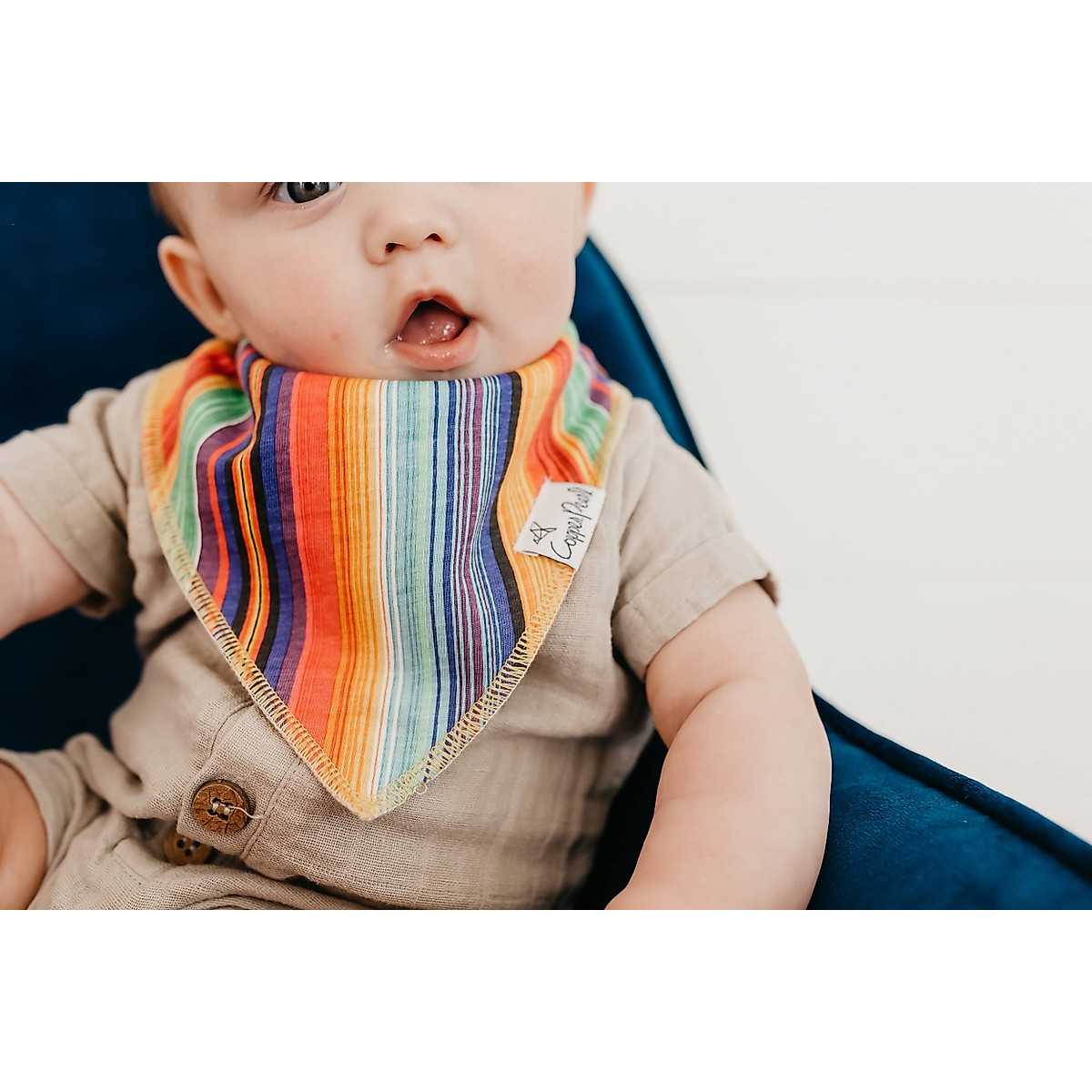 Copper Pearl Baby Bandana Bibs - 4 Pack Soft Cotton Baby Bibs for Drooling and Teething, Absorbent Drool Bibs for Baby Girl and Boy, Adjustable to Fit Newborns to Toddlers, Tons of Styles (Westyn)