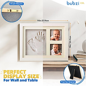 Baby Handprint and Footprint Makers Kit Keepsake For Newborn Boys & Girls, Baby Girl Gifts & Baby Boy Gifts, New Mom Baby Shower Gifts, Baby Milestone Picture Frames Baby Registry, Nursery Decor