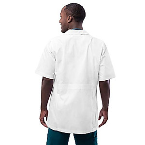 Adar Universal Unisex Lab Coats - Short Sleeve 31" Consultation Lab Coat - 2816 - White - 3X