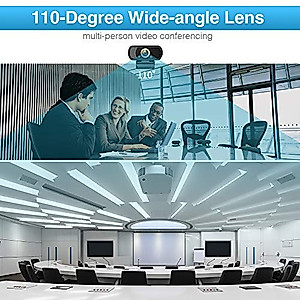 GoHZQ 1080p Webcam with Microphone,Wide Angle Web Camera with Privacy Cover,USB External Camera for Computer Monitor Laptop Desktop PC Mac,HD Webcam for Live Streaming