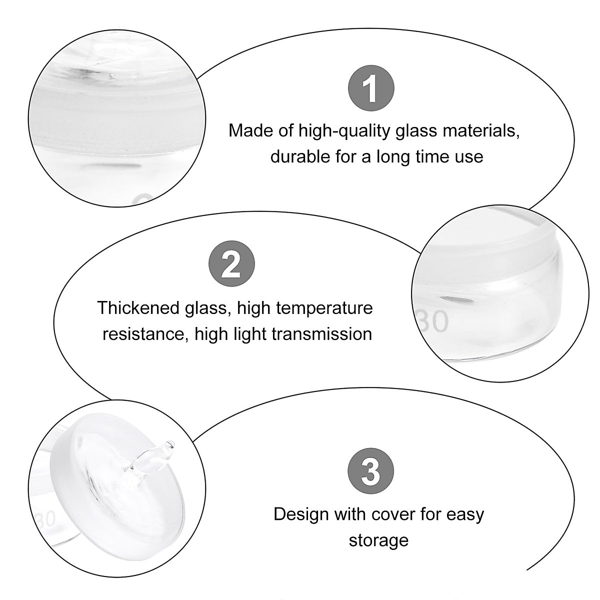 Hemobllo 1pc Weighing Bottle Pycnometer Bottle Chemistry Glass Bottle Specific Gravity Bottle Scientific Glass Beaker Pycnometer Flask Glass Measuring Bottle Glass Stopper Seal