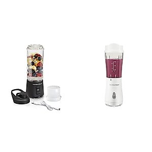 Hamilton Beach Mini Cordless Portable Personal Blender and Hamilton Beach Portable Blender for Shakes and Smoothies