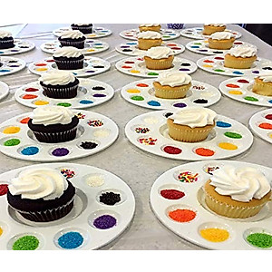 inifus 22 PCS Paint Tray Palettes for Kids, Plastic Paint Pallet with 10 Wells, Acrylic Artist Paint Tray Palette for Kids, Students to Acrylic Oil Watercolor Craft Supplies DIY Art Painting