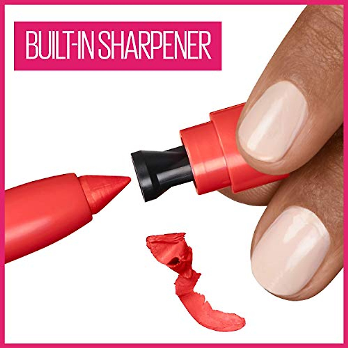 Maybelline SuperStay Ink Crayon Matte Longwear Lipstick With Built-in Sharpener, Know No Limits, 0.04 Ounce