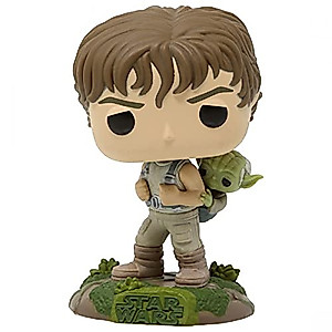 POP Star Wars: The Empire Strikes Back 40th Anniversary - Luke Skywalker Training with Yoda Funko Pop! Vinyl Figure (Bundled with Compatible Pop Box Protector Case), Multicolored, 3.75 inches