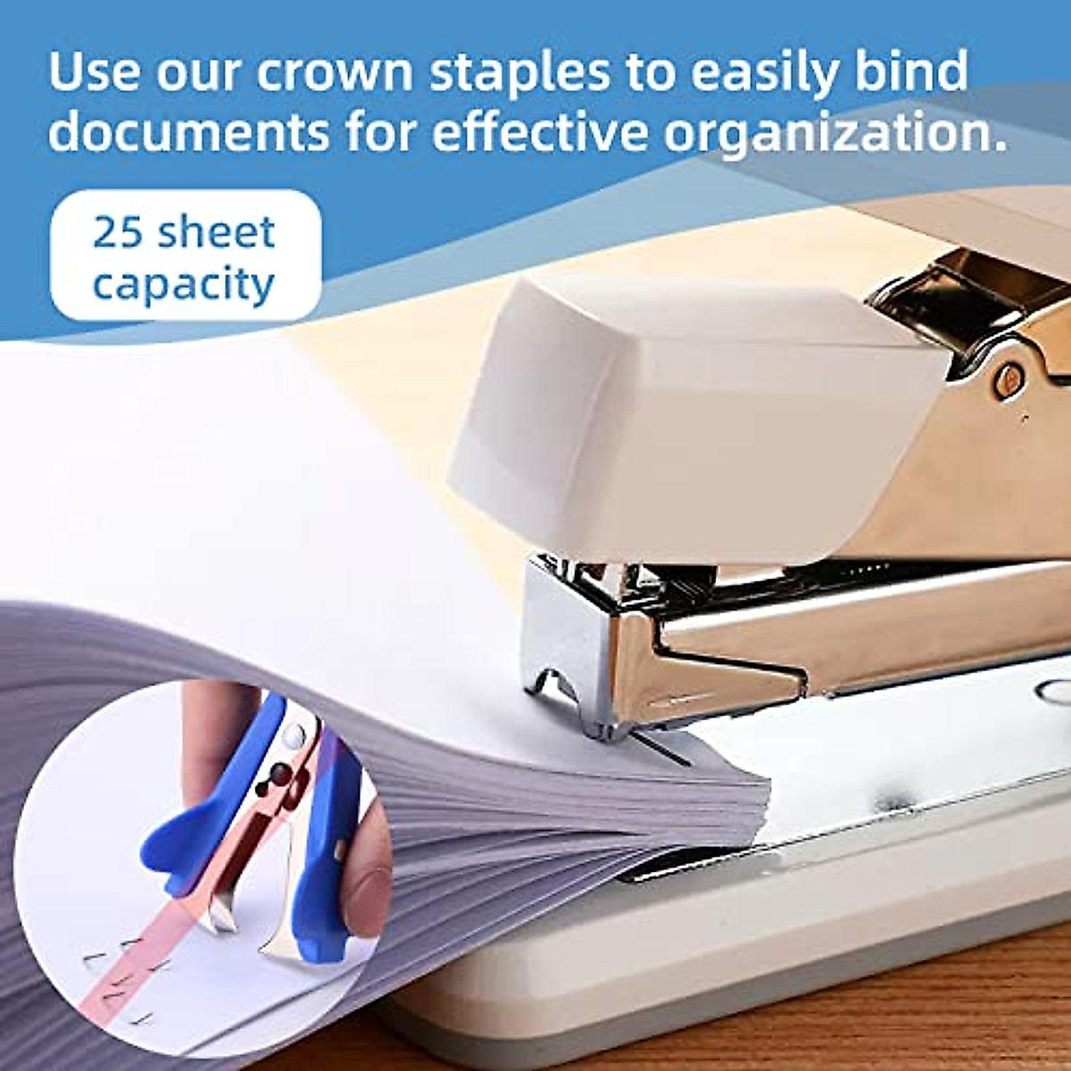 30000 Pieces B8 Crown Staples Standard Staples Heavy Duty Staples 1/4 Inch Leg Length for B8 Staplers Home School Office