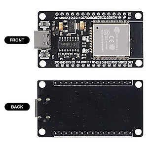Type-C ESP32 ESP-32S Development Board 2.4GHz Dual-Mode WiFi Bluetooth Dual Cores Microcontroller Processor Integrated with ESP32s Antenna RF AMP Filter AP STA for Arduino IDE (3pcs Type-C ESP32)