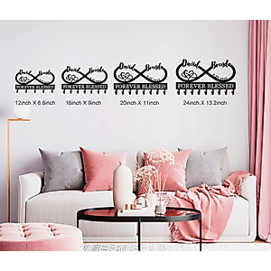 Personalized Key Holder for Wall | Personalized Key Hanger with Family Name | Metal Key Hook | Key Rack| Hooks Rack Kitchen | Custom Key Hanger for Front Door | Kitchen and Home |