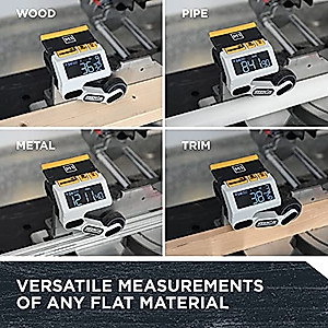 REEKON M1 Caliber Measuring Tool for Miter Saws – Eliminates Need to Measure & Mark Materials, Reduces Cut Time and Increases Safety, Measures Flat & Round Materials